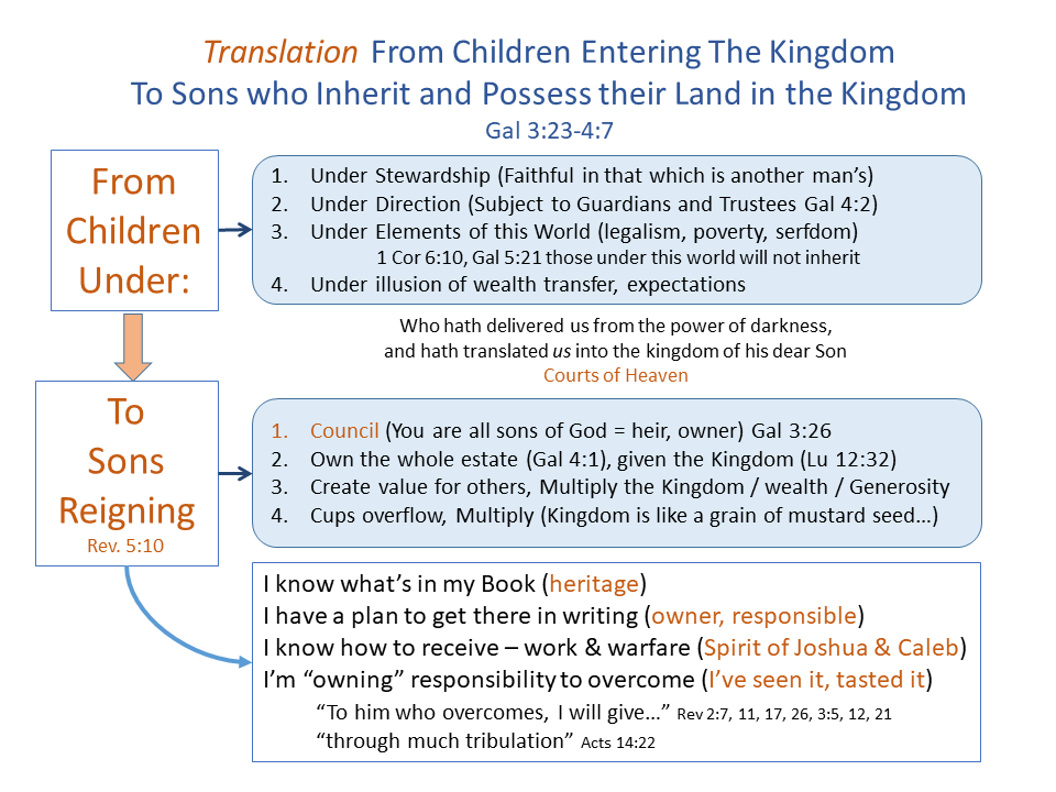 From Children to Sons to Heirs - Releasing Kings